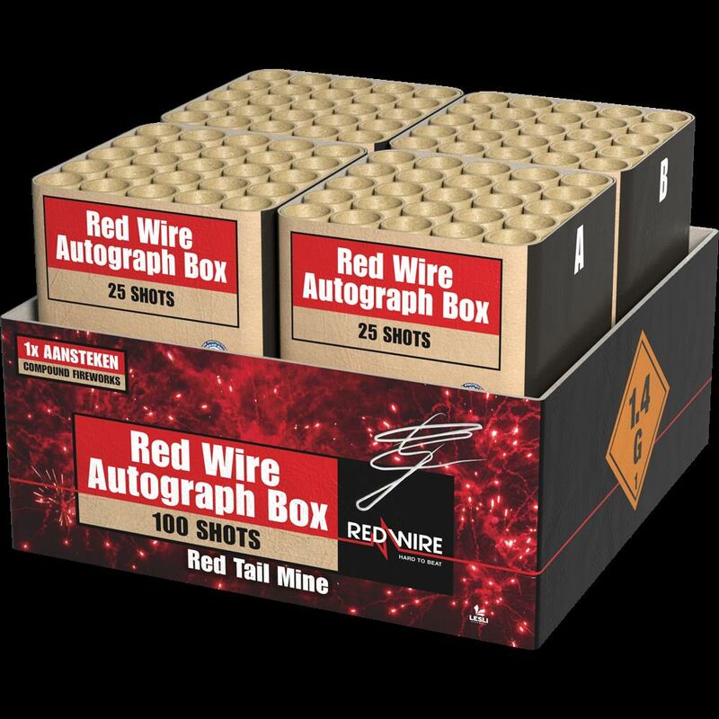Red Wire Autograph Box 100-Schuss-Feuerwerkverbund (Stahlkäfig) online ...